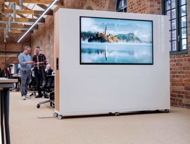 Feature packed mobile walls by Logovisual to divide and connect ...